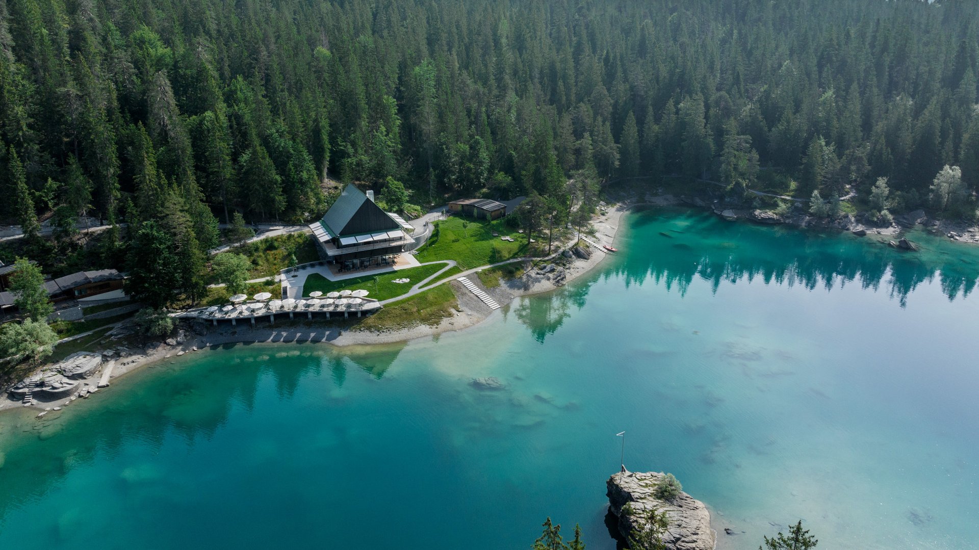 Neubau Restaurant, Caumasee | Referenz | Schenker Storen